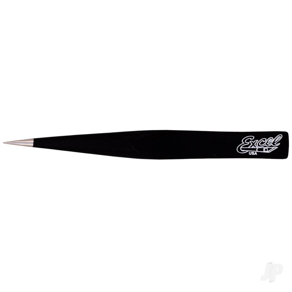 Excel Hollow Handle Ultra Fine Point Tweezers, Black – VI Hobby